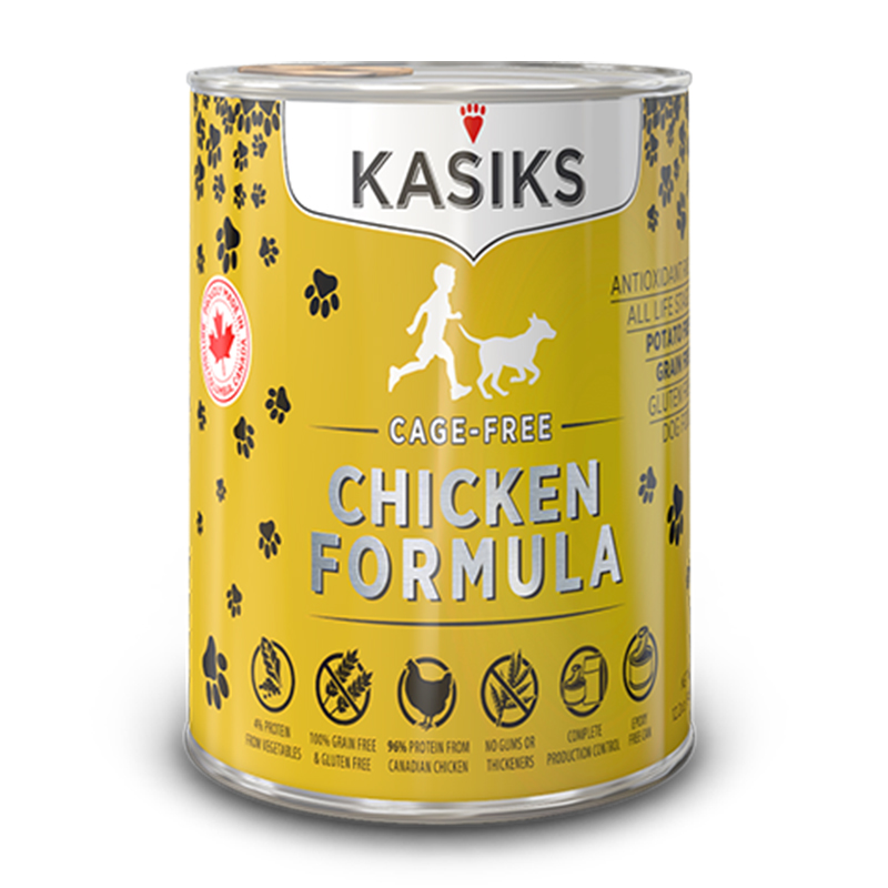 Kasiks Cage-Free Chicken Formula 345g Can, All for Dogs, Dog and Puppy ...