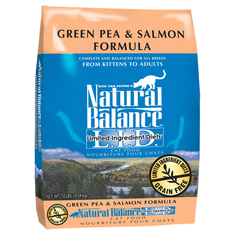 Natural Balance LID Cat Salmon & Green Pea 10LB, Cat and Kitten Food ...